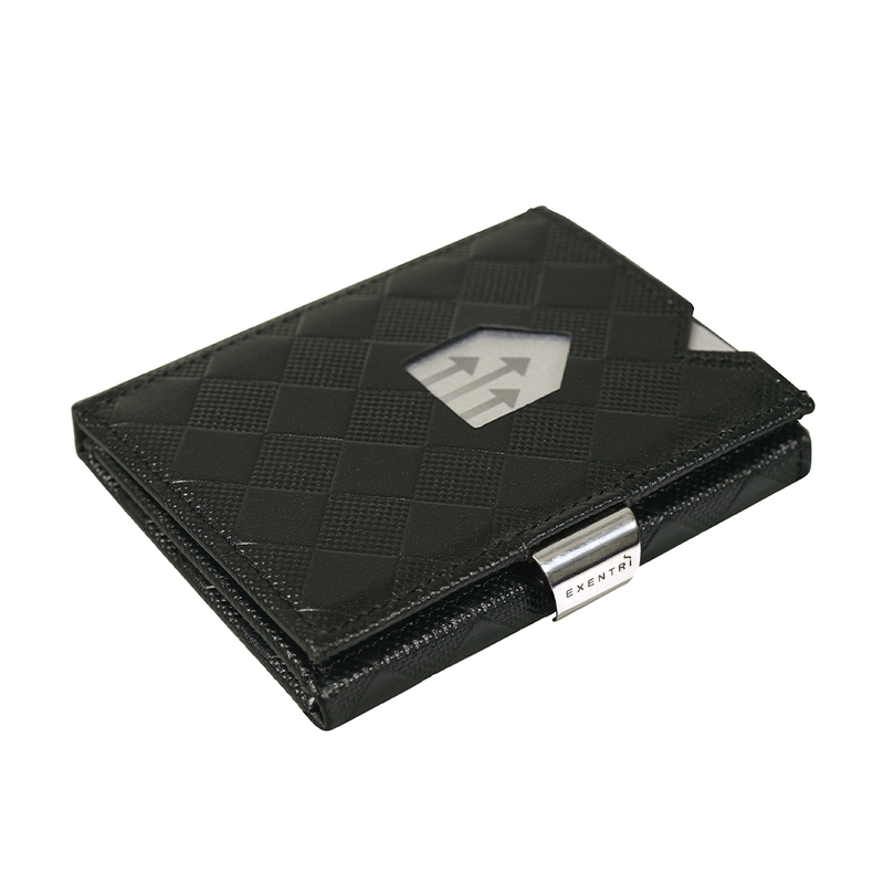 SN°OVAE｜EXENTRI 紳士皮夾/經典款/菱格紋/黑色 - T-Shopping 高鐵線上購